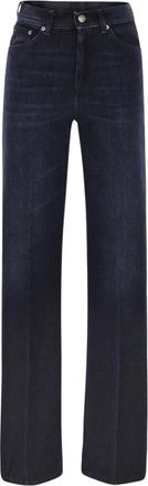 Dondup Femme, Jeans, Bleu, Taille: W29 Pantalon Large Taille Haute Amber