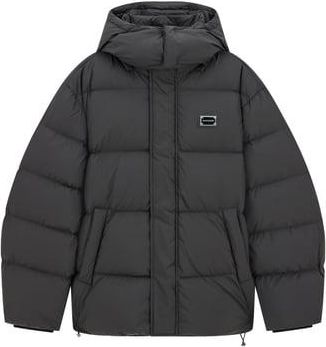 Emporio Armani Doudoune droite &agrave; capuche