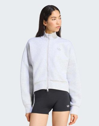 adidas Originals Spacer-Tracktop in hellgrau meliert