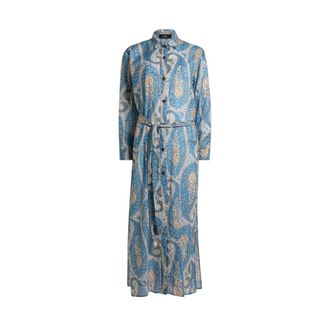 Etro Femme, Robes, Multicolore, Taille: 38 FR Robe Chemise de Plage avec Ceinture