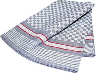 ROSS Grubentuch grau-rot - 10er Pack