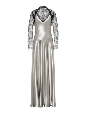 Alberta Ferretti Maxi Robe - Gris