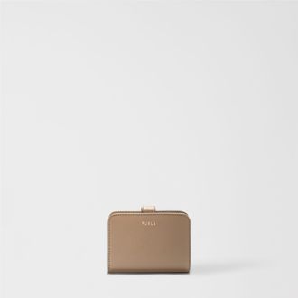 Furla Classic Kompaktes Portemonnaie S Taupe Braun Andromeda Kalbsleder Damen