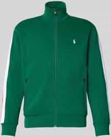 Polo Ralph Lauren Sweatjacke mit Reißverschlusstaschen und Label-Stitching