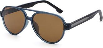 Generic Lunettes De Soleil De Conduite &Agrave; Monture Large For Hommes, Femmes, Trajets Domicile-travail, Photographie De Rue, Vacances(Brown)