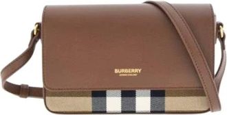 Burberry Femme, Sacs, Brun, Taille: ONE Size Sac Compact House Check Marron