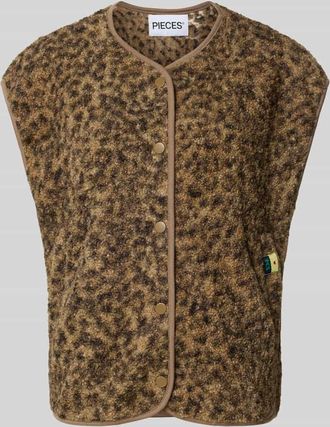 Pieces Regular Fit Weste mit seitlichen Eingrifftaschen Modell KATTY