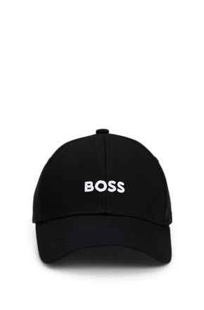 BOSS Boss Bold Center Logo Twill Cap Casquette de Baseball, Graisse Noire, Taille Unique Homme
