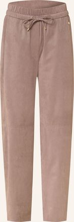 Marc Cain 7/8-Hose Ranchi In Lederoptik beige