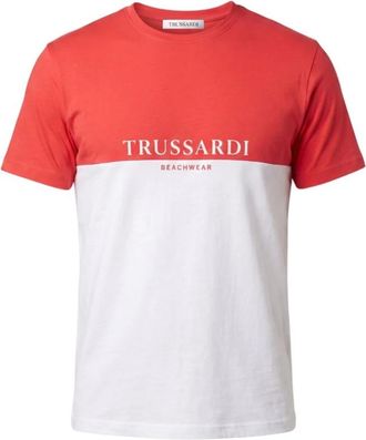Trussardi Beachwear T-Shirt - - Tops - Herren - Wei&szlig; - L