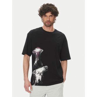 HUGO BOSS T-Shirt Te_Jellyfish 50541099 Schwarz Relaxed Fit