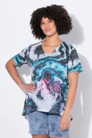 Angel Of Style T-Shirt T-Shirt A-Linie buntes Muster