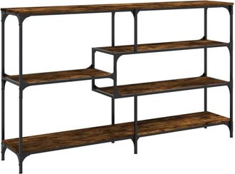 vidaXL Table console ch&ecirc;ne fum&eacute; 160x32x95 cm bois ding&eacute;nierie Vidaxl
