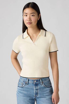 Levi's Pull Col Polo Faith - Femme - Blanc / Egret - XS