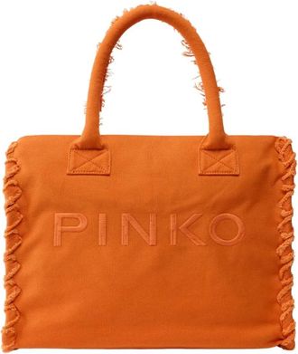 Pinko Pinko, Femme, Sacs, Orange, Taille: ONE Size Beach Shopper