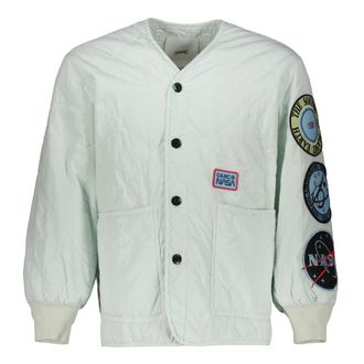 OAMC Gepolsterte Baumwolljacke mit Bestickten Patches - - Jackets - Herren - Gr&uuml;n - S