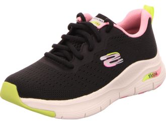 Skechers Damen Arch FIT Infinity COOL Sneaker, Black Mesh Multi Trim, 39.5 EU