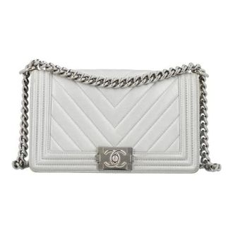 Chanel Pre-owned BOY BAG sac bandouli&egrave;re - Femme - Pre-owned - Gris - Taille: ONE Size