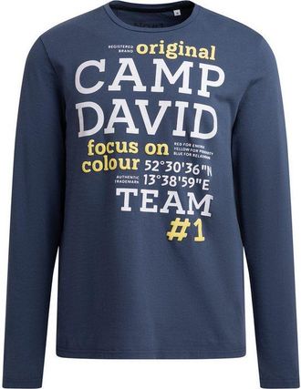 Camp David Rundhalsshirt aus Baumwolle