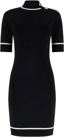 Guess Robe courte col montant c&ocirc;tel&eacute;e