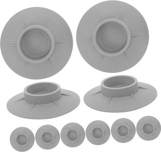 Angoily 12 Stück Teiliges Waschmaschinenfüße aus TPU Weichvinyl rutschfeste Schwingungsdämpfende Pads für Waschmaschine Möbel und Haushaltsgeräte Einsetzbar K