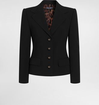Dolce & Gabbana Single-breasted Jacket - Frau Blazer Schwarz 42