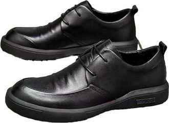 Generic Chaussures daffaires en cuir pour homme - Style vintage - &Agrave; lacets - Bout rond - Confortables - Antid&eacute;rapantes - Chaussures basses d&eacute;contract&eacute;es pour 