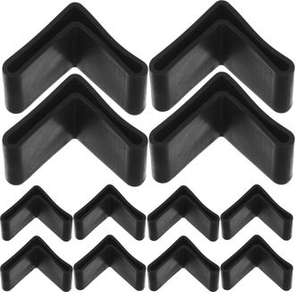 SOLUSTRE 12 St&uuml;ck Gummif&uuml;&szlig;e f&uuml;r M&ouml;belbeine Dreieckige Stuhlbeinschoner Bodenschoner f&uuml;r Gro&szlig;e M&ouml;bel rutschfeste Fu&szlig;&uuml;berz&uuml;ge f&uuml;r Zuhause