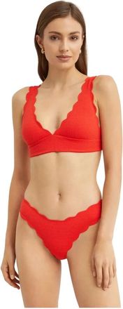 Marysia Swim Femme, Maillots de bain, Rouge, Taille: 38 FR Wide Santa Clara Top