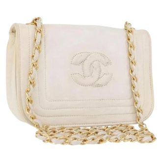 Chanel Pre-owned Vintage Schultertasche - - Pre-owned - Damen - Wei&szlig; - ONE SIZE