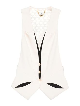Elisabetta Franchi Gilet - Cr&egrave;me
