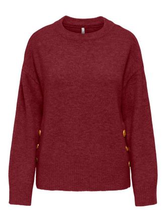 Only Strickpullover ONLRENE LIFE LS BUTTON O-NECK CC KNT