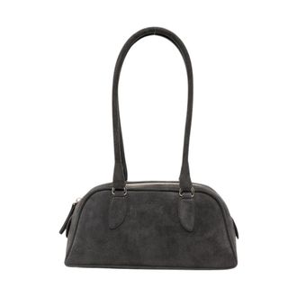 A.P.C. Paloma Kleine Wildleder Umh&auml;ngetasche - - Bags - Damen - Grau - ONE SIZE