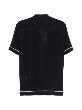 Orlebar Brown Mens Short-Sleeve Piped Shirt Ss26 M