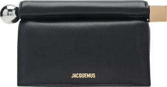 Jacquemus Femme, Sacs, Noir, Taille: ONE Size La pochette Rond Carr&eacute;