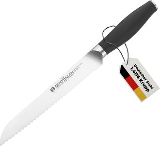 Greta Magnusson-Grossman 580VN | Brotmesser 33,3 cm | Ultrascharfer K&uuml;chenmesser | Deutschem Edelstahl Klinge 18,7 cm | mit Ergonomischen Griff 14,6 cm (176 Gramm)