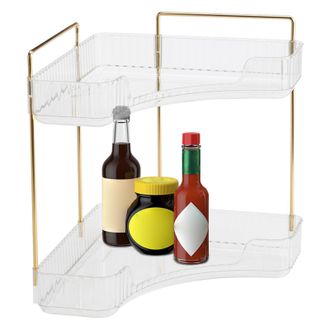 Generic Badezimmer-Organizer mit 2 Ebenen | Einfache Installation Organizer f&uuml;r Badezimmertheke, Eckregal, Thekenregal, Mehrzweck- f&uuml;r Badezimmer, K&uuml;che, B&uuml;ro