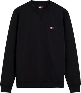 Tommy Hilfiger Pull droit &agrave; logo en coton m&eacute;lang&eacute;
