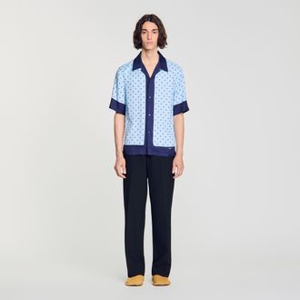 Sandro Chemise motif micro cross