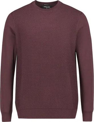 Strellson Herren Pullover braun Baumwolle unifarben