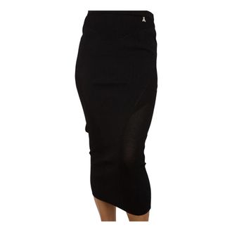 Patrizia Pepe Schwarzer Midi-Rock - - Skirts - Damen - Schwarzk - S