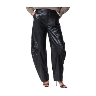 Rotate Rotate Birger Christensen, Femme, Pantalons, Noir, Taille: 36 FR Pantalon Cargo en Cuir