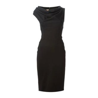 Dsquared2 Femme, Robes, Noir, Taille: 38 FR Vestito Midi Dress