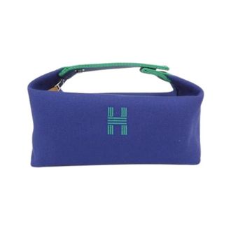 Herm&egrave;s Pre-owned Canvas Clutch - - Pre-owned - Damen - Blau - ONE SIZE
