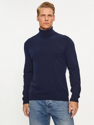 Benetton United Colors Of Benetton Rollkragenpullover 1002U2180 Dunkelblau Regular Fit