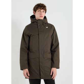 K-Way Parka droite &agrave; capuche