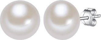 Valero Pearls Ohrringe - Sterling Silber Perlen-Ohrstecker S&uuml;&szlig;wasser-Zuchtp - Gr. unisize - in Wei&szlig; - f&uuml;r Damen
