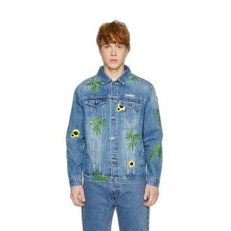 Tealer Unisex Jacket Ushiwa Jeansjacke, Bleu Denim, L