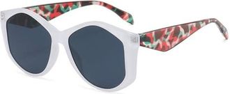 Generic Lunettes De Soleil &Agrave; Monture Large For Hommes Et Femmes, Id&eacute;ales For Les Vacances, Les F&ecirc;tes, Le Shopping En Ext&eacute;rieur Et La Photographie.(White)