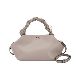 Ganni Femme, Sacs, Gris, Taille: ONE Size Bou Small Top Handle Bag